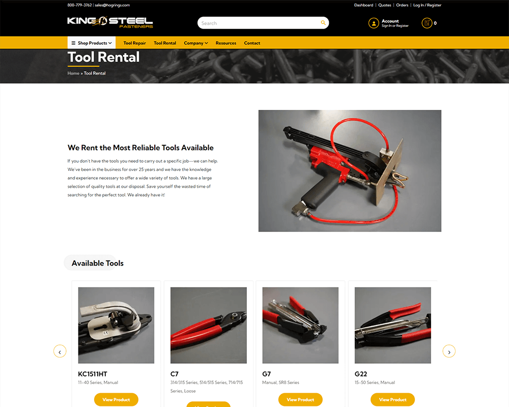 King Steel Fasteners - Portfolio