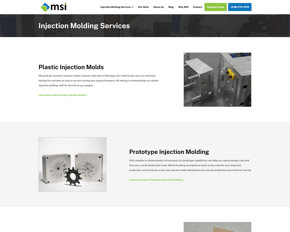 MSI Mold - Portfolio | Momentum